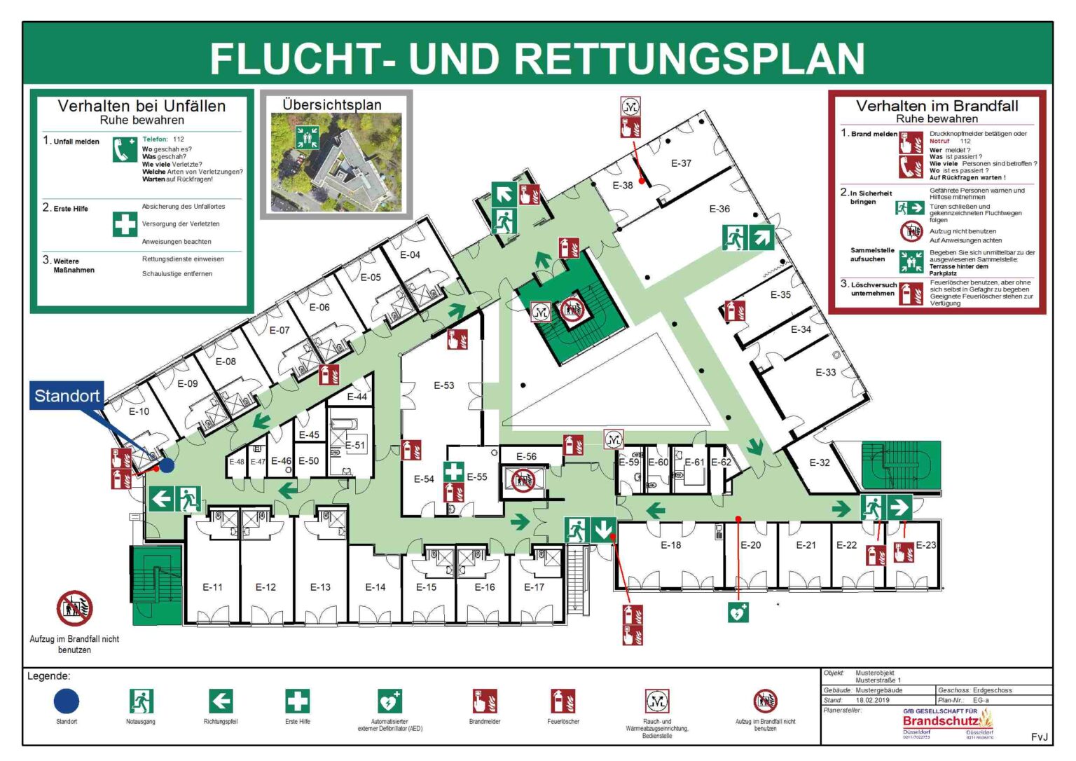 Flucht- und Rettungspläne nach DIN ISO 23601 erstellen